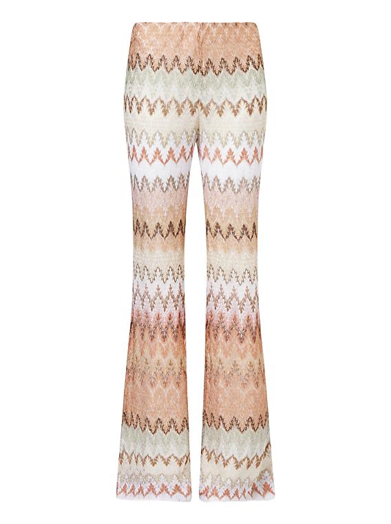 MISSONI Missoni Zigzag Flared-Leg Knitted Trousers
